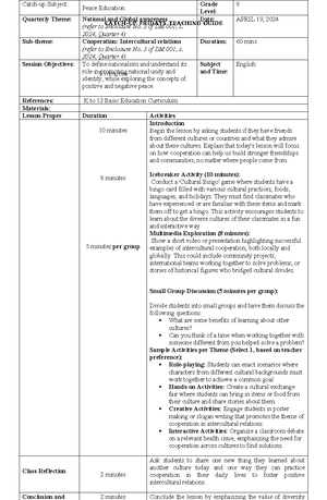 Exploring THE Implementation OF Oplan Dalus English - EXPLORING THE ...