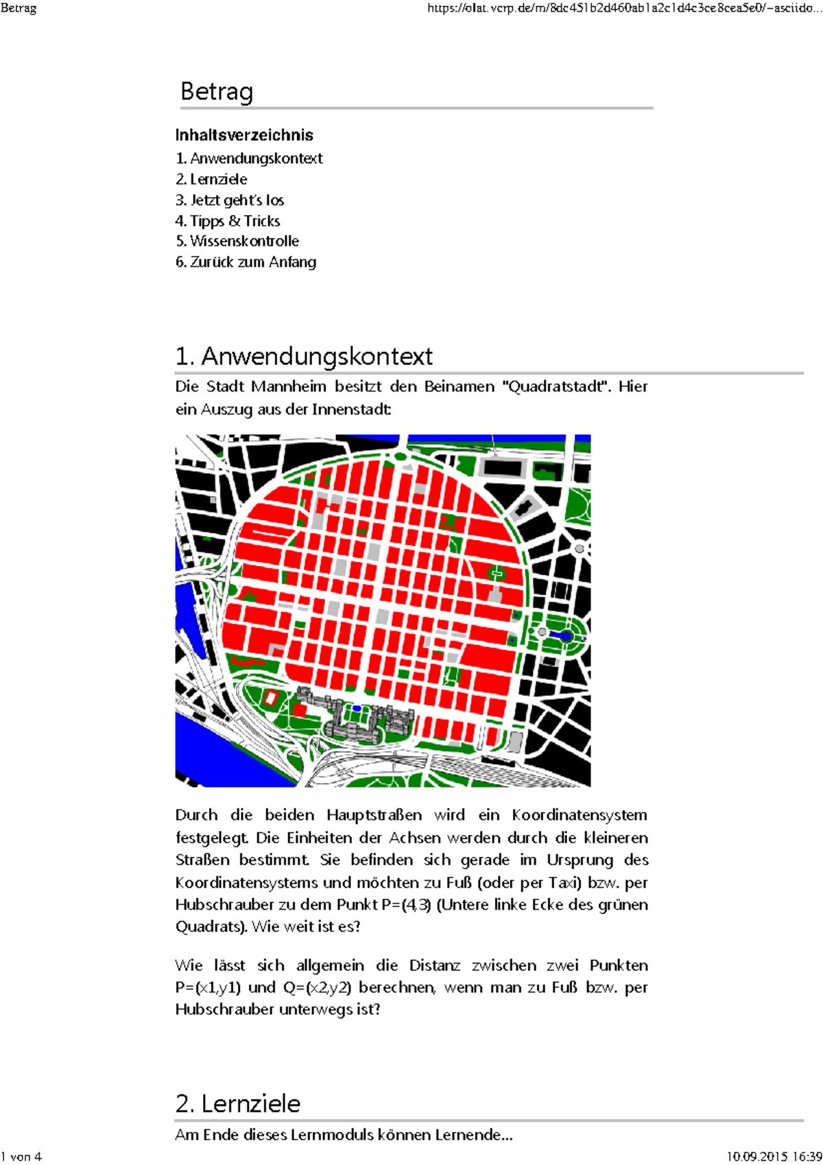 Vorkurs Mathe Block 3-4 Betrag 00 Einfuehrung - Betrag ...