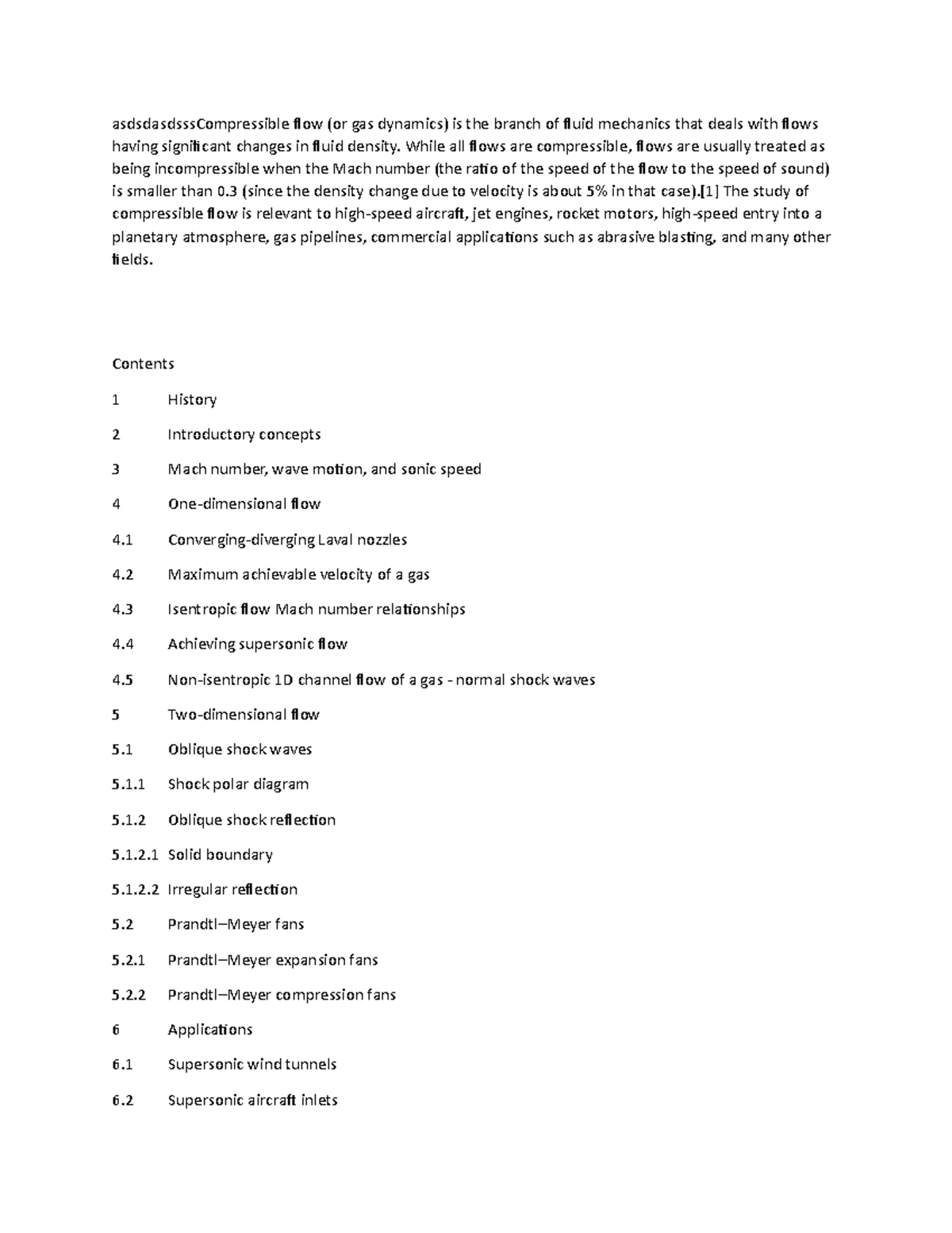 Gas - Lecture notes 1-3 - asdsdasdsssCompressible low (or gas dynamics ... Gas - Lecture notes 1-3 - asdsdasdsssCompressible low (or gas dynamics ...