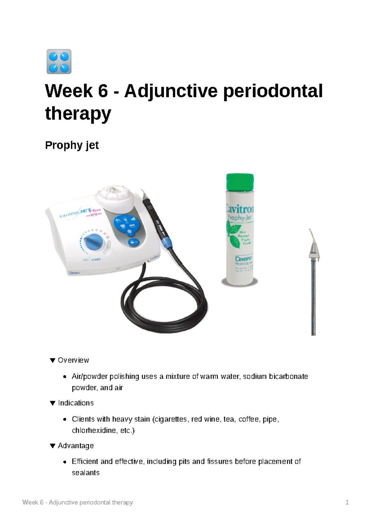 Week 6 - Adjunctive periodontal therapy - 🎛 Week 6 - Adjunctive ...