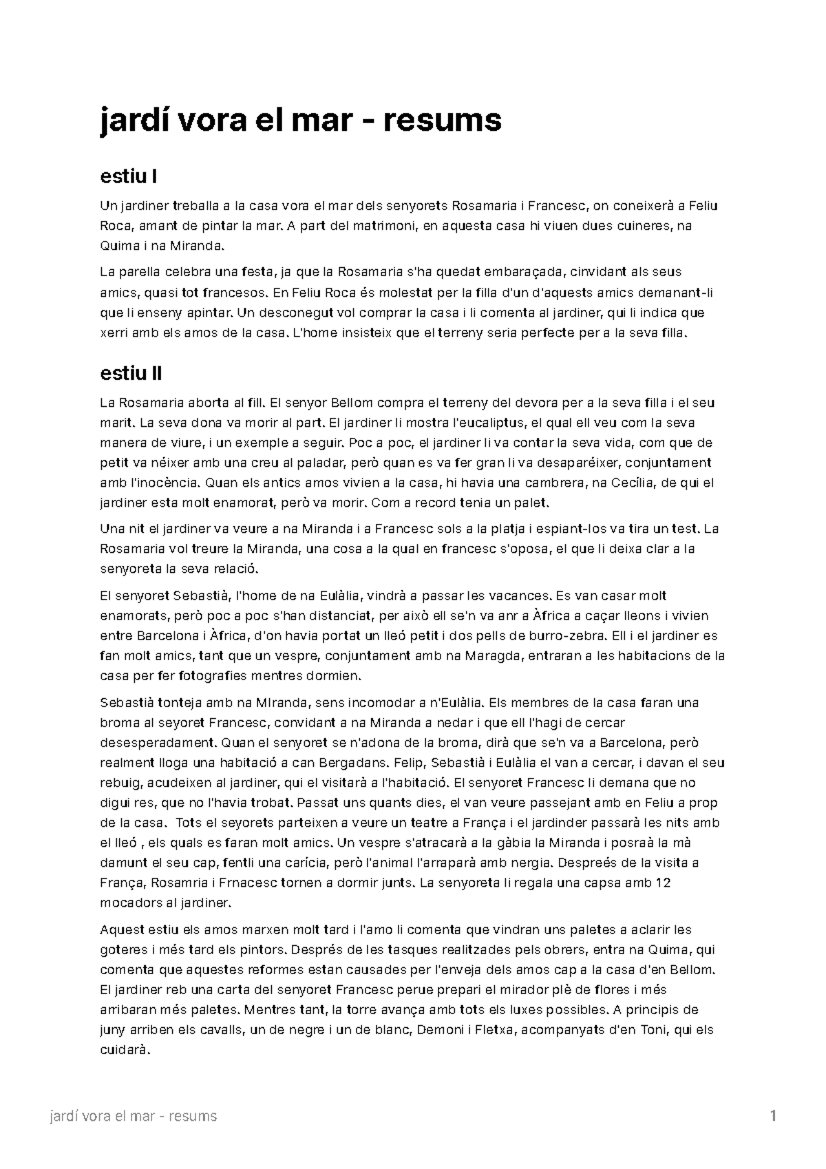 Jardí vora el mar resums - m. correa - jardí vora el mar - resums 1 jardí vora el mar - resums ...