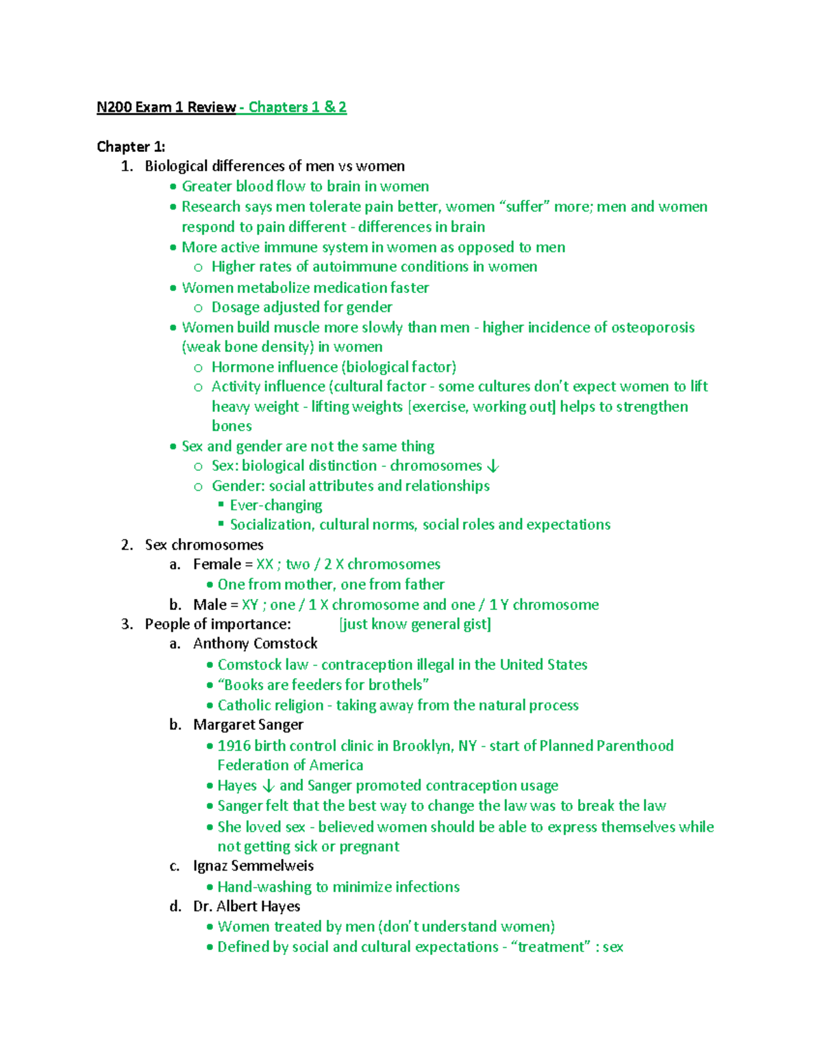 Exam 1 Study Guide - Chapters 1-2 (Dr. Kuhn) - Warning: TT: undefined function: 32 Warning: TT ...