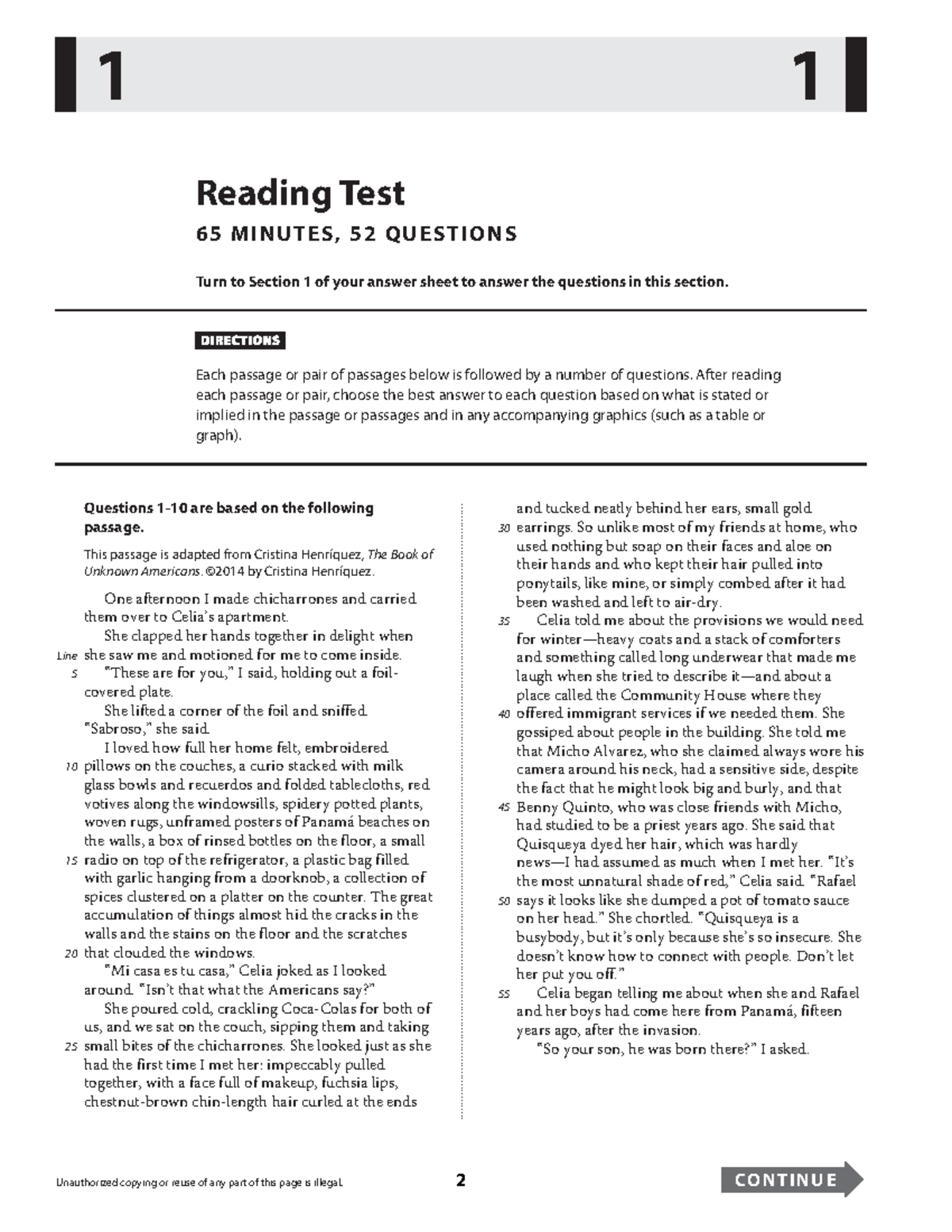 SAT Practice Test N9 - Lecture notes 3425657 - April QAS 4/9 ...