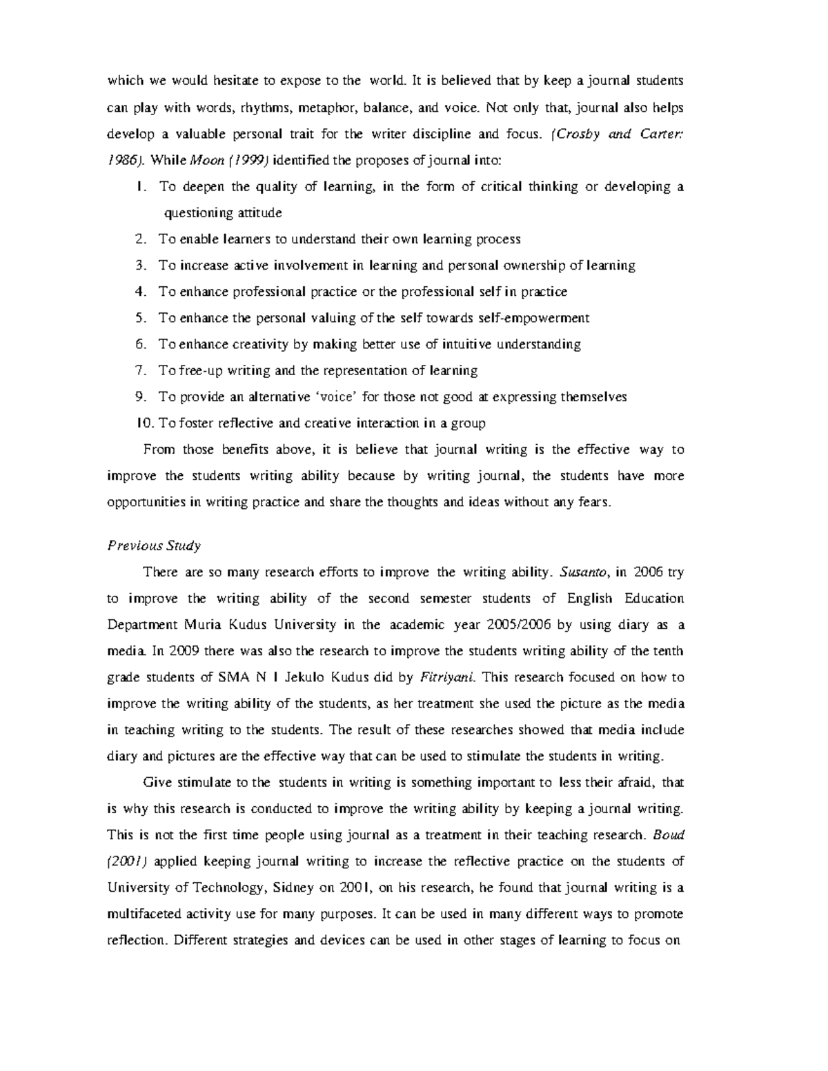 Keeping Journal Writing TO Improve-6 - which we would hesitate to ...