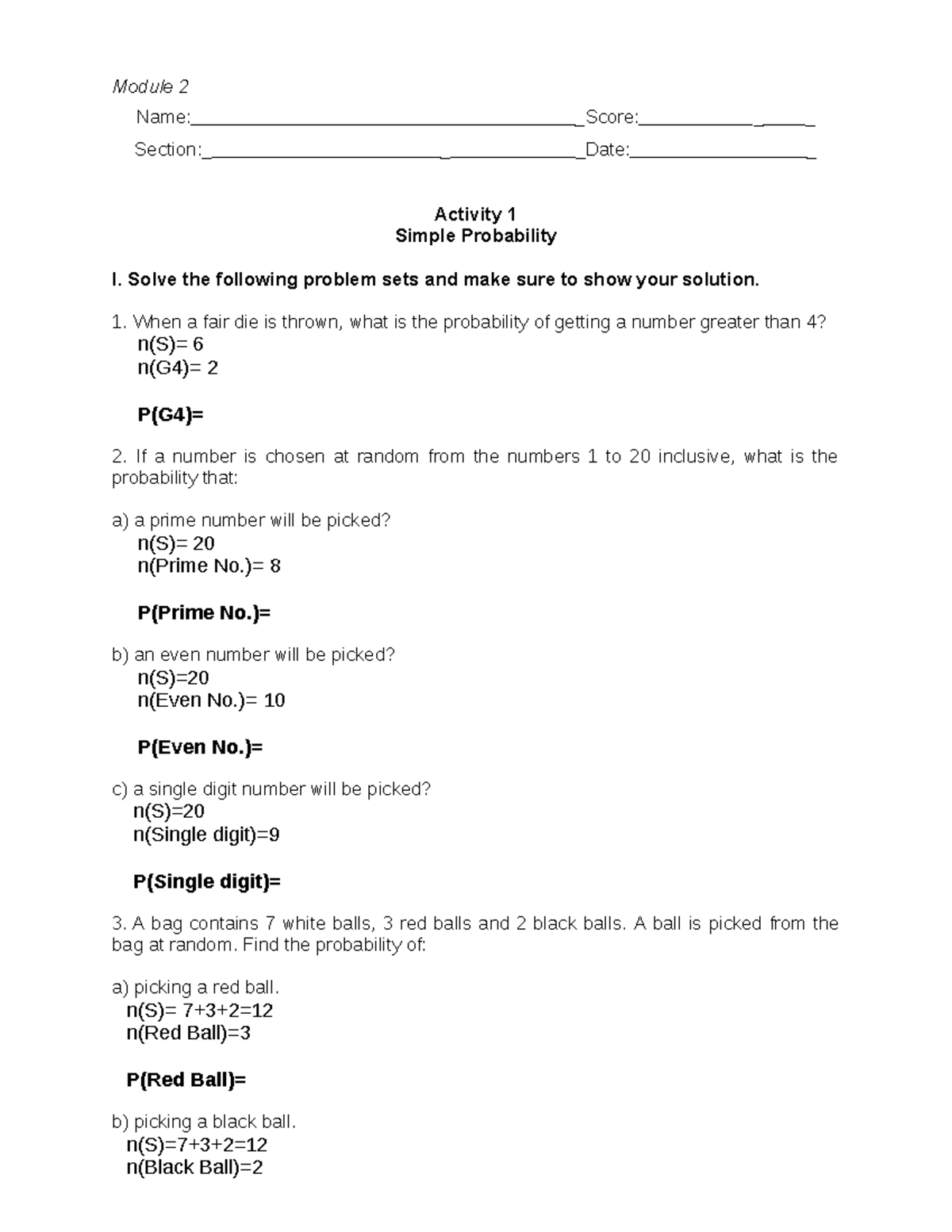 Module 4 act 1 - its for activity purpose - Module 2 Name: _Score ...