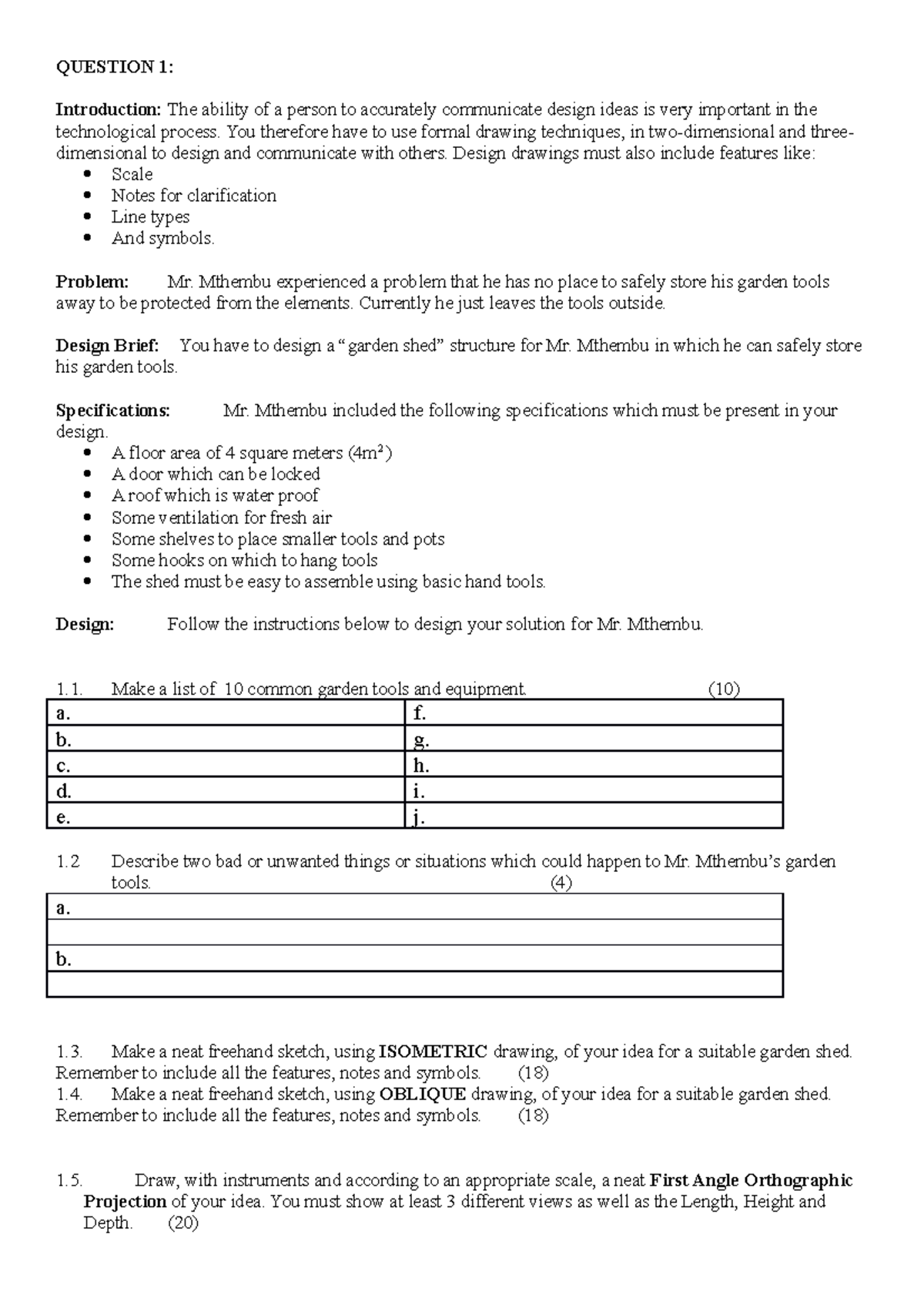 EXAM Questions ESGC part 1 - QUESTION 1: Introduction: The ability of a ...