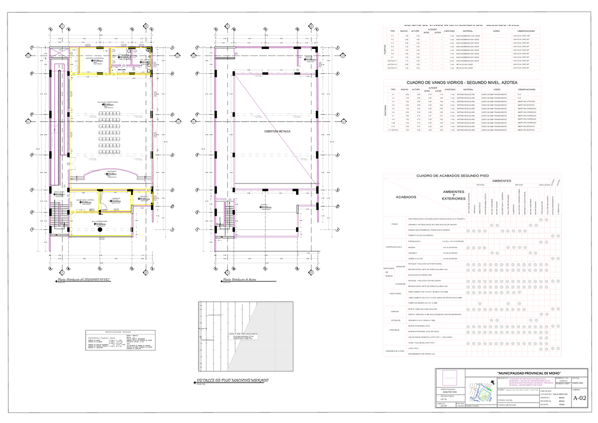 1. Planos Planta, Corte Y Elevaciones-A-02 - DESCANSO NPT: + 1 ...
