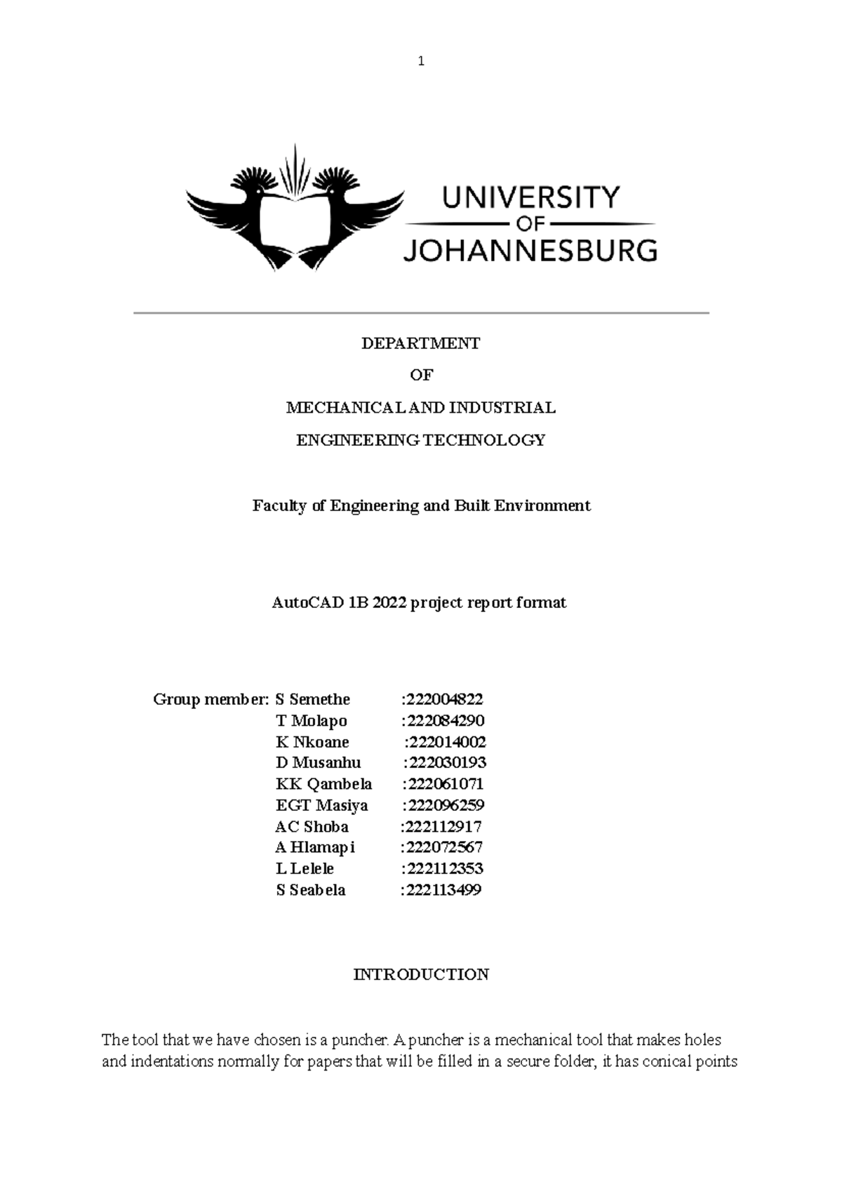 Autocad Project Group K RESD DEPARTMENT OF MECHANICAL AND INDUSTRIAL autocad-project-group-k-resd-department-of-mechanical-and-industrial