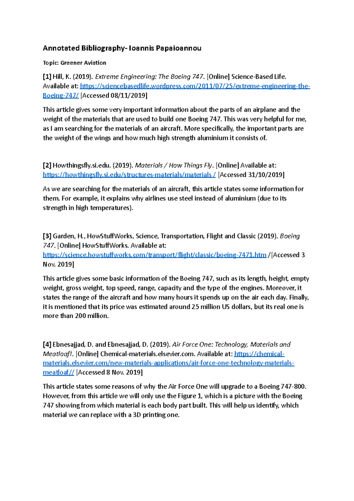 Annotated Bibliography - (2019). Extreme Engineering: The Boeing 747 ...