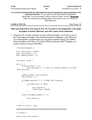 practice problems - CS 5 94 Fall 2020 Quiz- Microprocessor-Based System ...