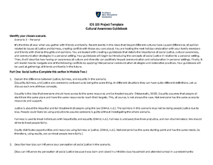 Journal module one IDS 105 - Profesor L. Elizabeth Toombs Class IDS 105 ...