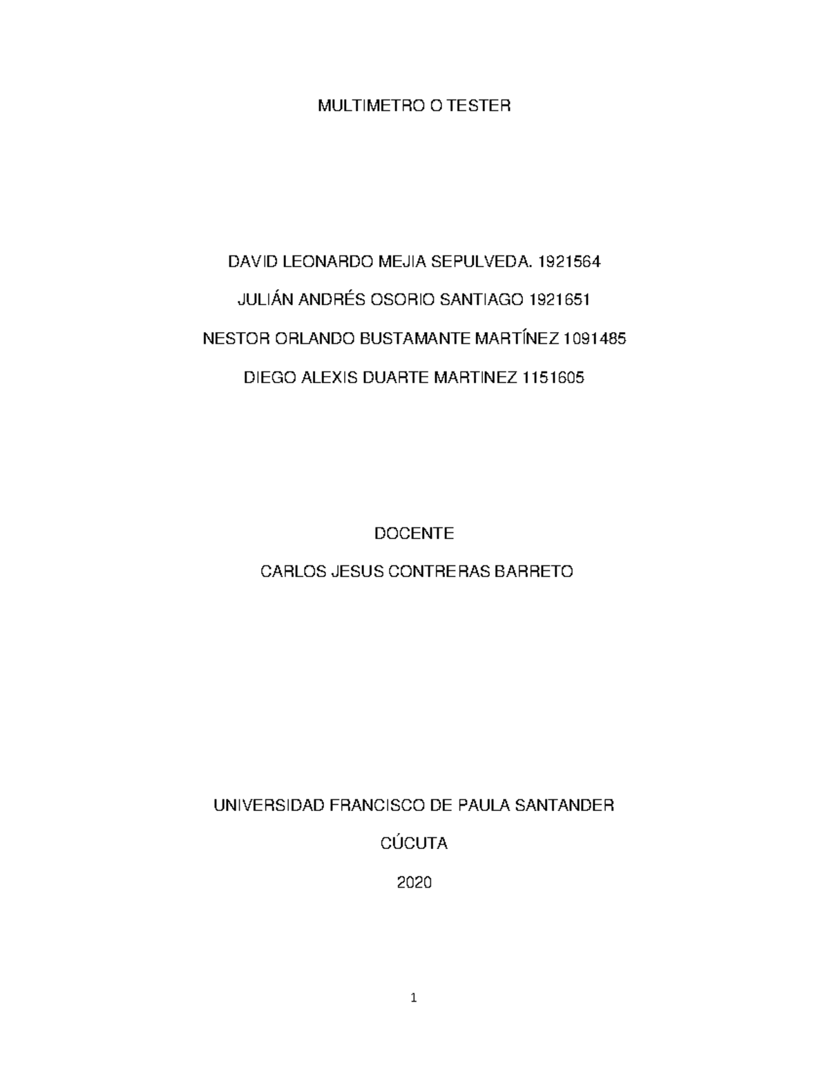 Multimetro O Tester Laboratorio De Fisica Warning Tt Undefined Function 32 Warning Tt