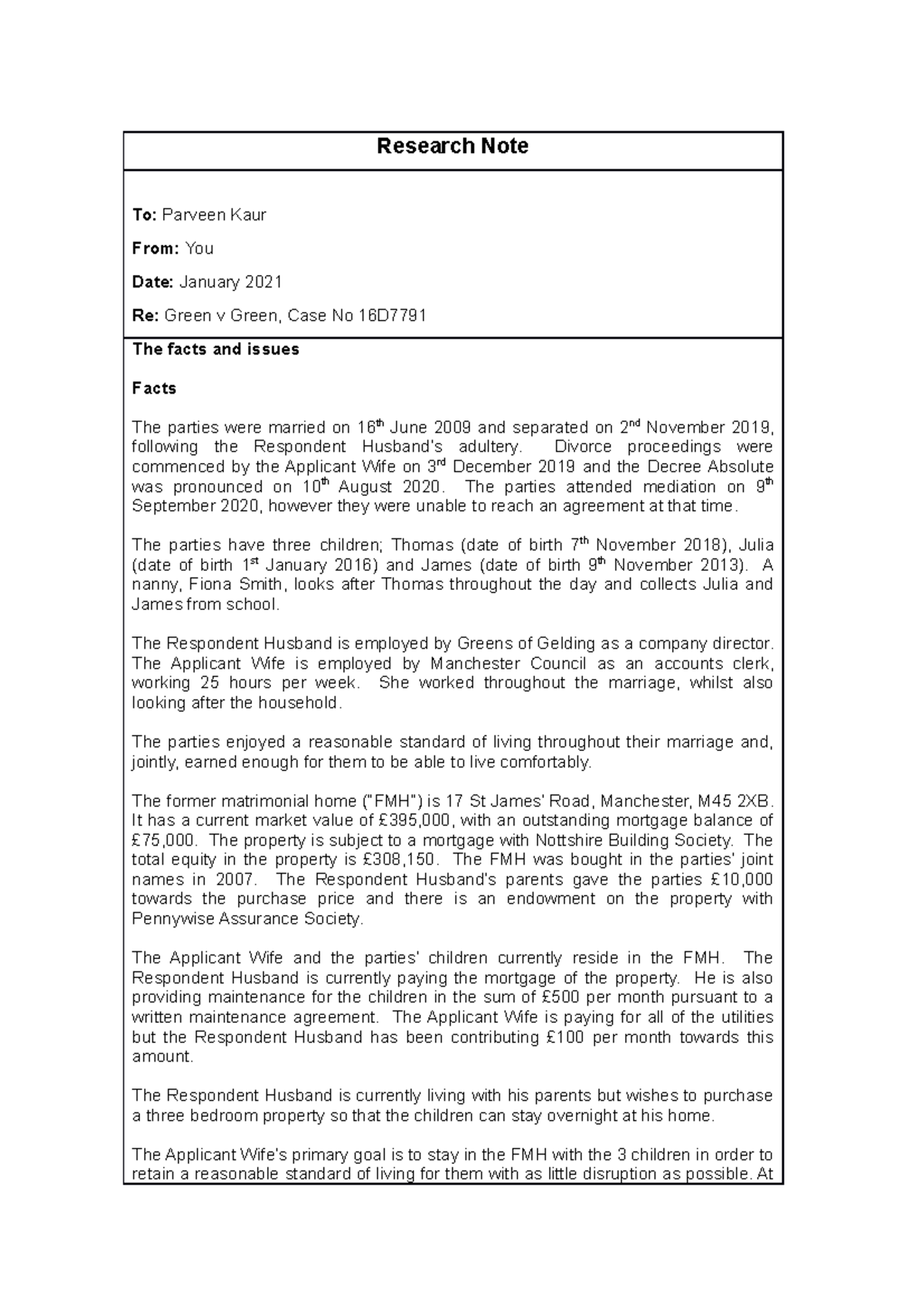 BTC2+Common+Law+W2+LR+Green+Research+Note - Research Note To: Parveen ...