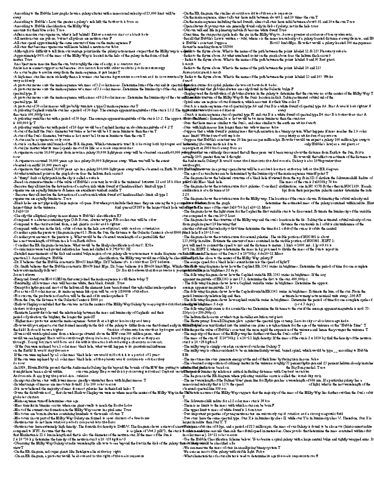 Astronomy -According to the Hubble Law graph shown a galaxy cluster ...