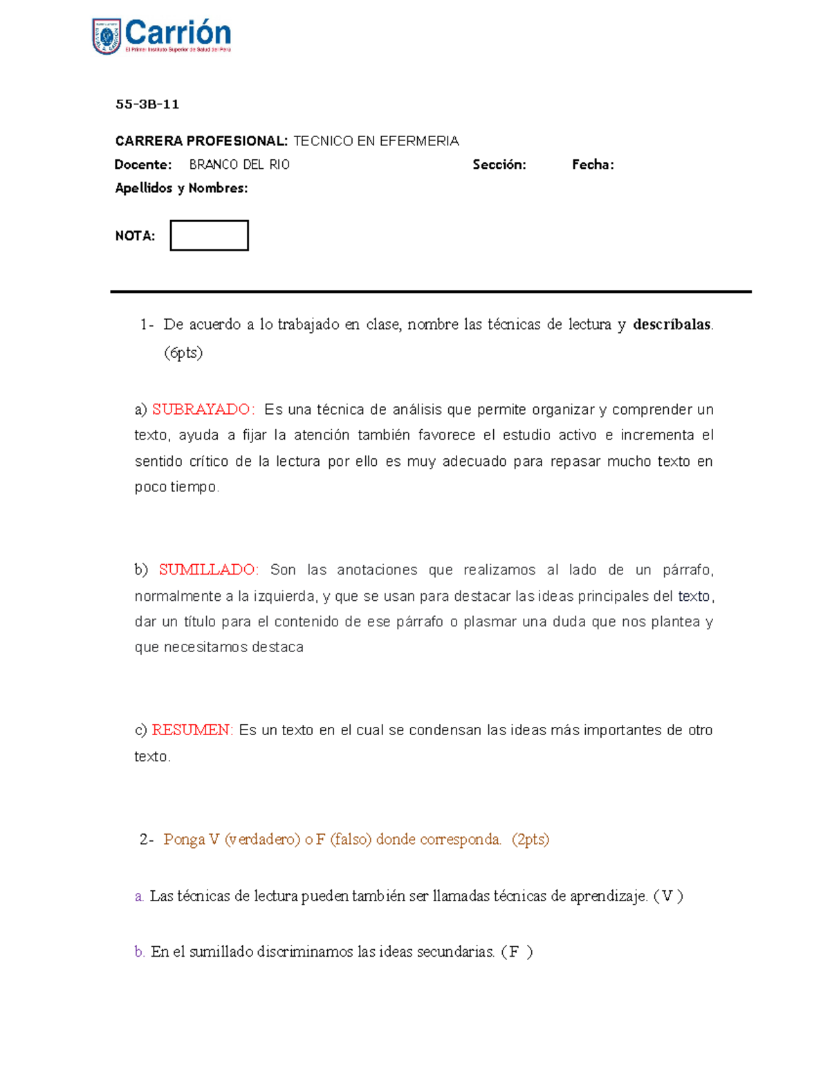 Comunicacion efectiva examen 2 Keiver - 55-3B- CARRERA PROFESIONAL ...