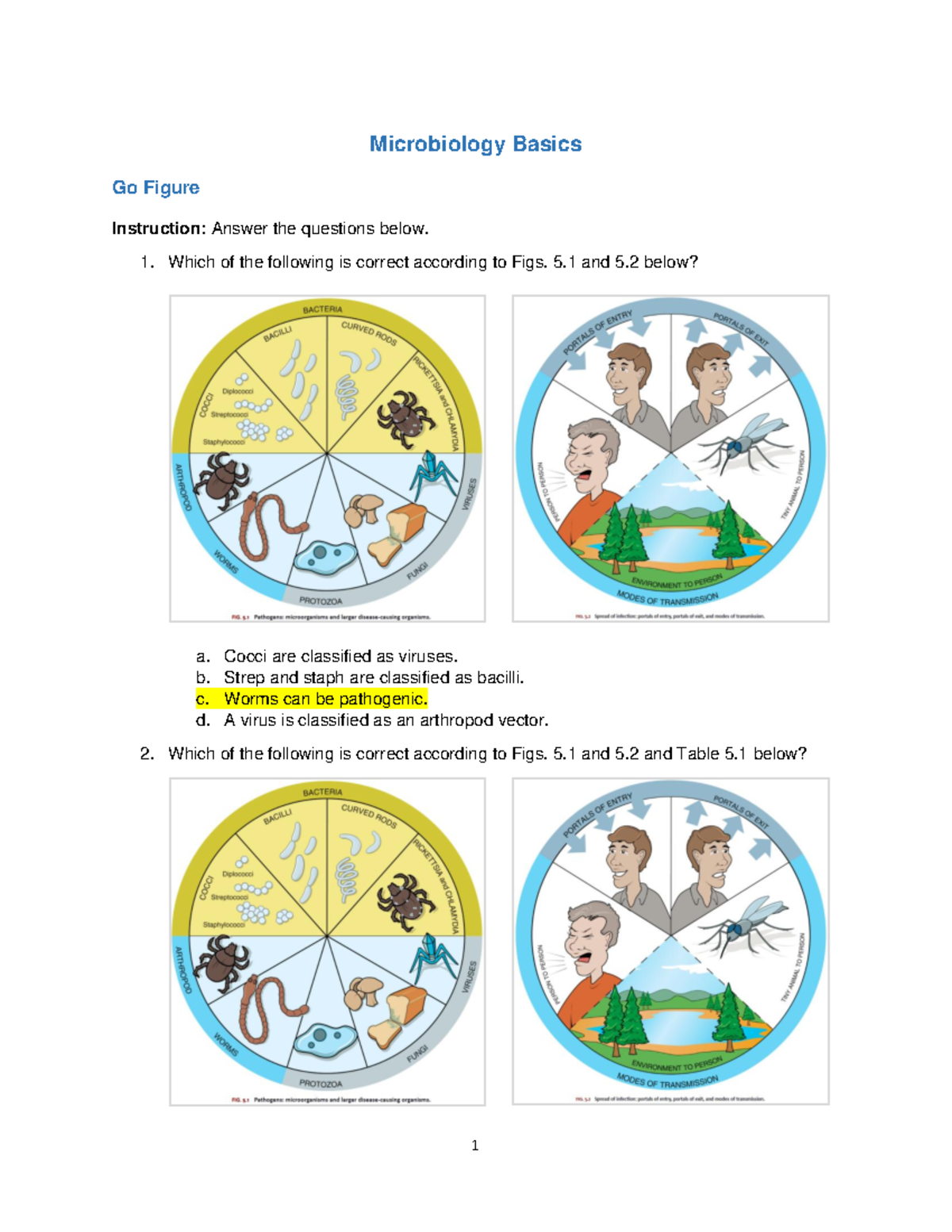 AHP106 Wk1 Assignment Worksheet Completed - Microbiology Basics Go ...