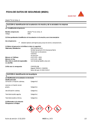 ACPM FDS - MSDS Biomax 2016 - FICHA DE DATOS DE SEGURIDAD (MSDS) ACPM Código: CGI_FT_127 ...