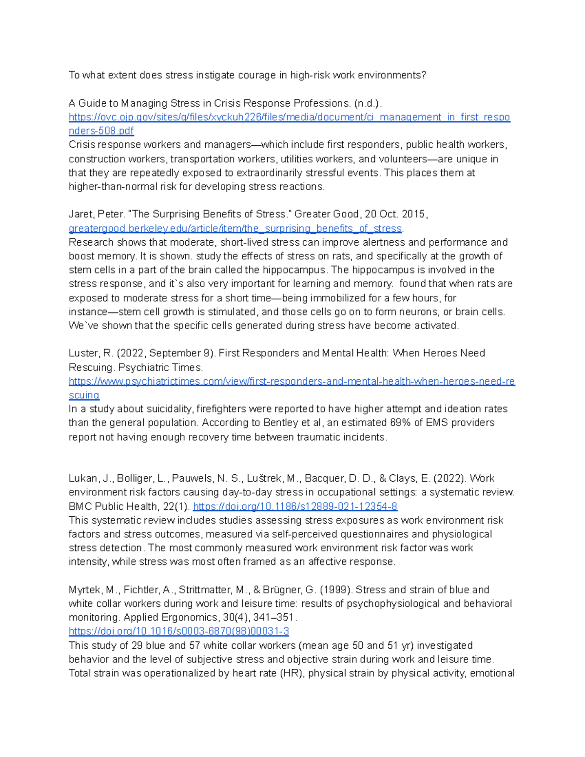 Annotated Bibliography for Performance Task 2 - To what extent does ...