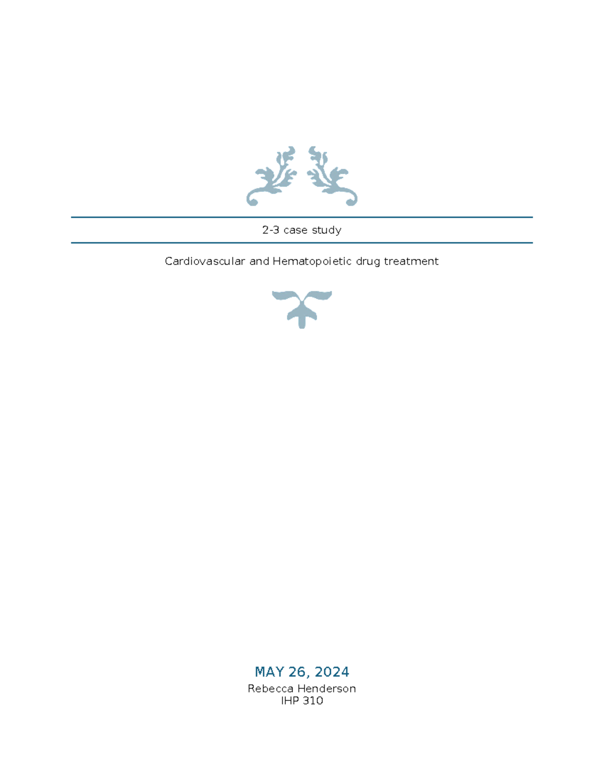 23casestudy - Summary Principles of Accounting - 2-3 case study ...