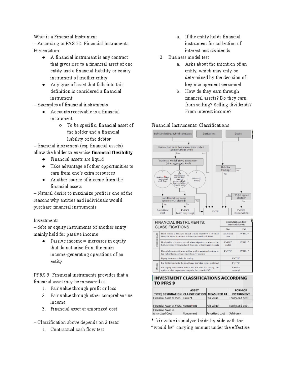Investment in Equity and Debt - What is a Financial Instrument ...