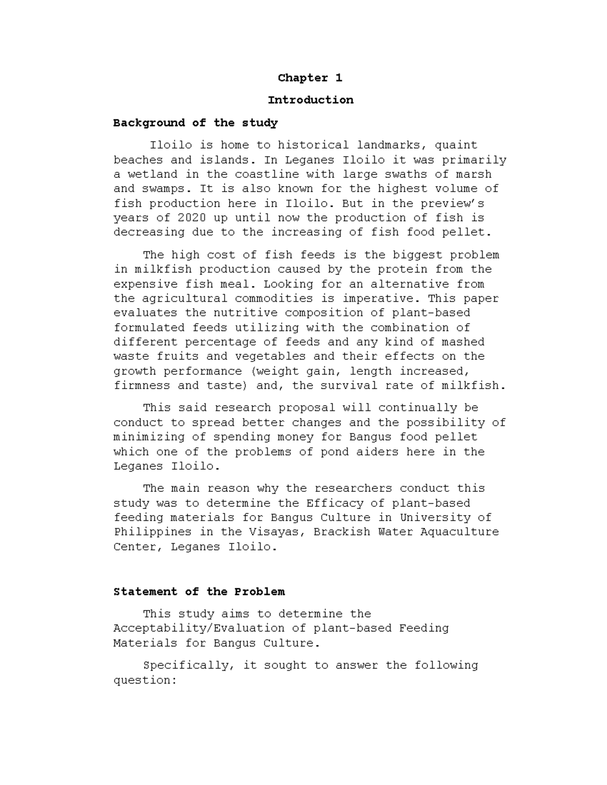 Research for you - Chapter 1 Introduction Background of the study ...