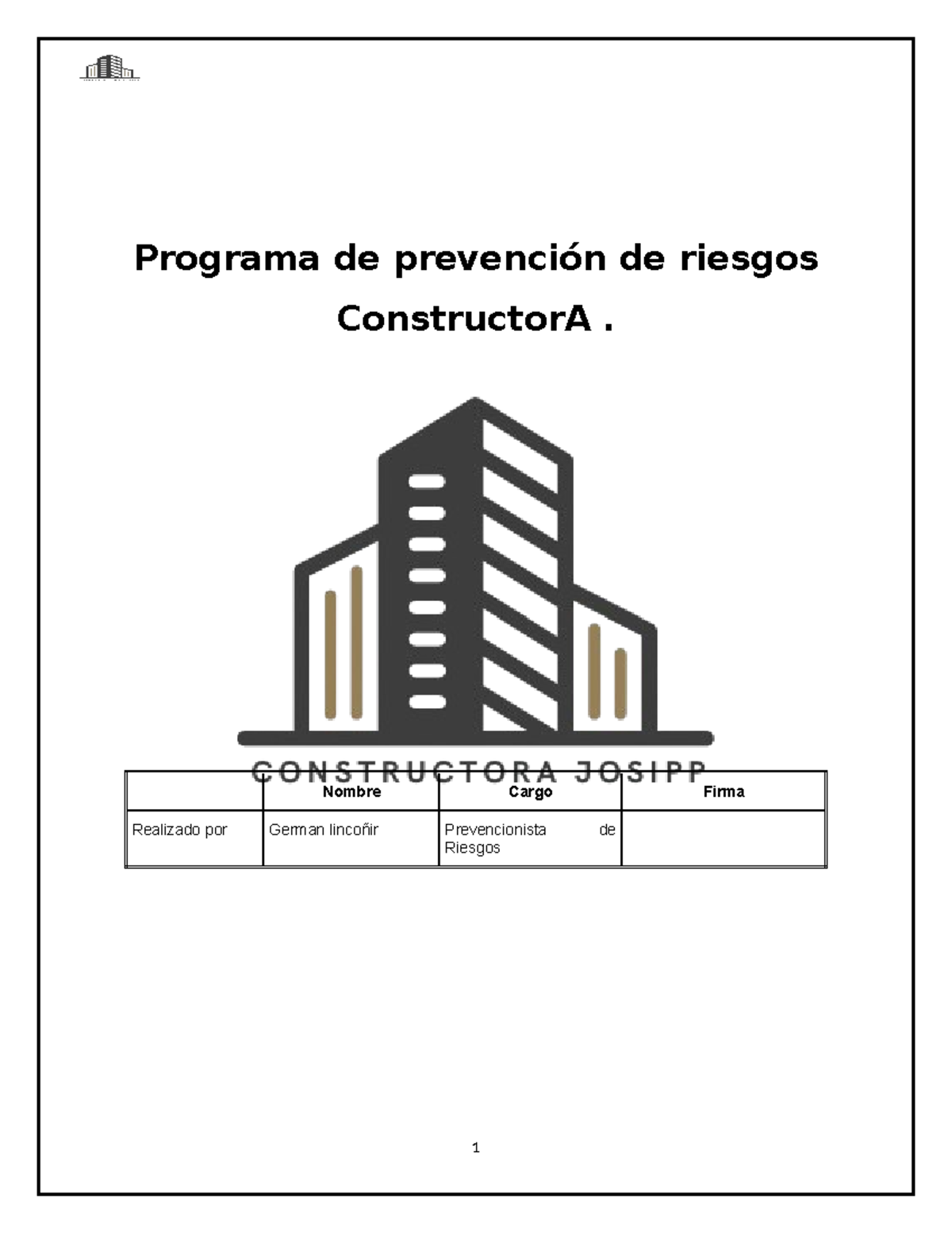 Programa-de-Prevencion-de-Riesgos josipp - Programa de prevención de riesgos ConstructorA ...