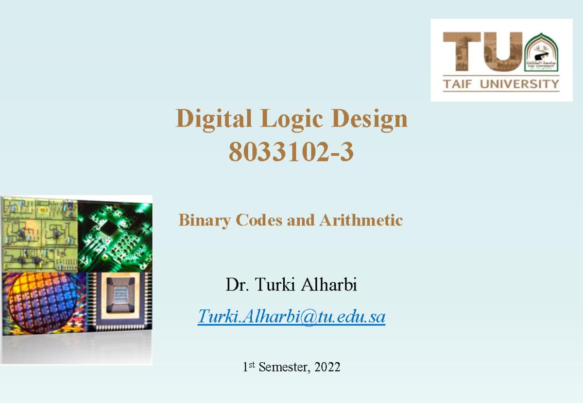 Lecture 2 1 - dfgdfgdfg - Digital Logic Design 8033102 - 3 Dr. Turki ...
