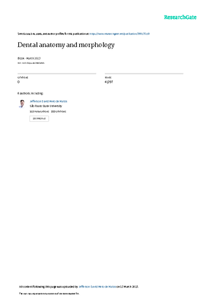Tooth-Morphology-Notes - Tooth Morphology Notes.( Unit 1-Unit 3) This a ...