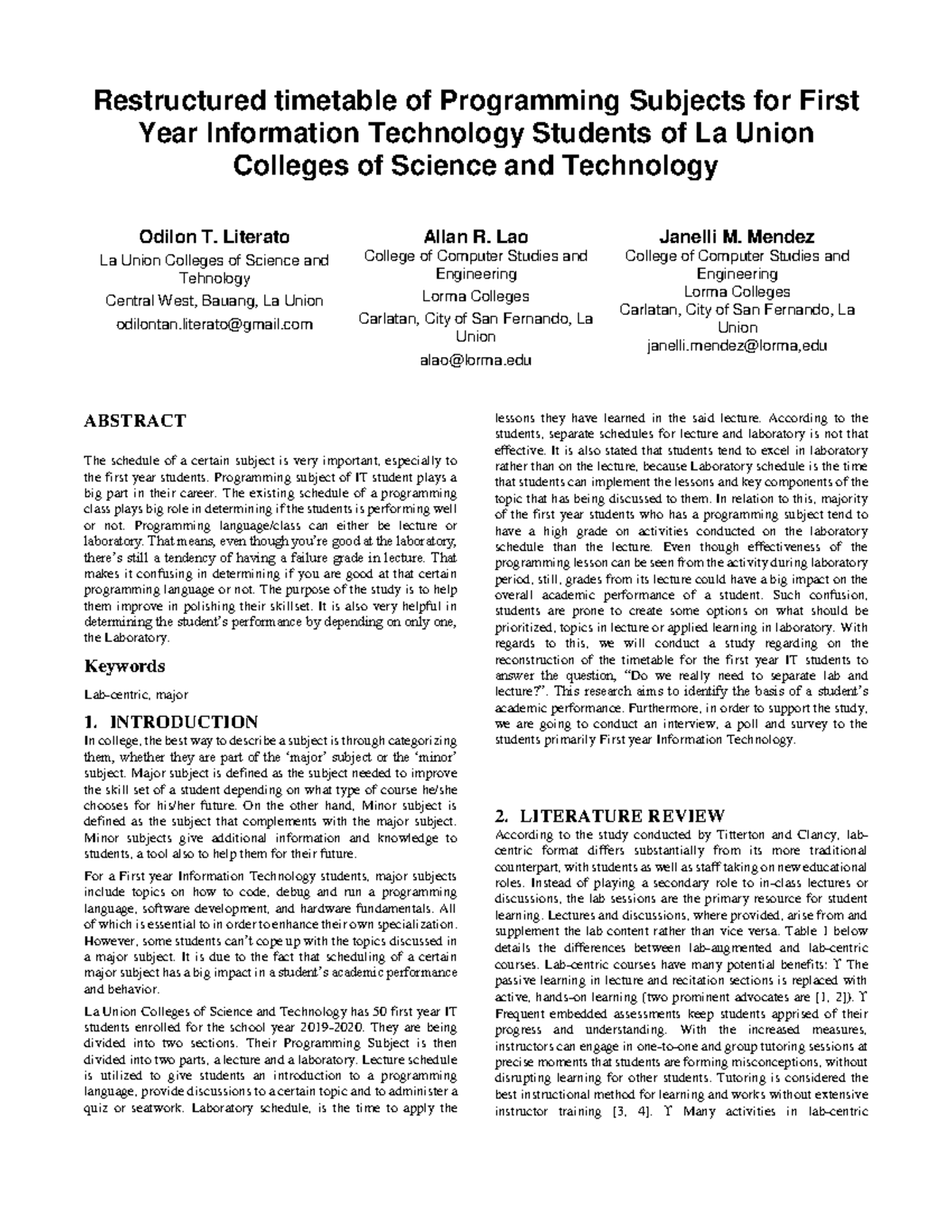 Ncceb 2019 paper 17 - Restructured timetable of Programming Subjects ...