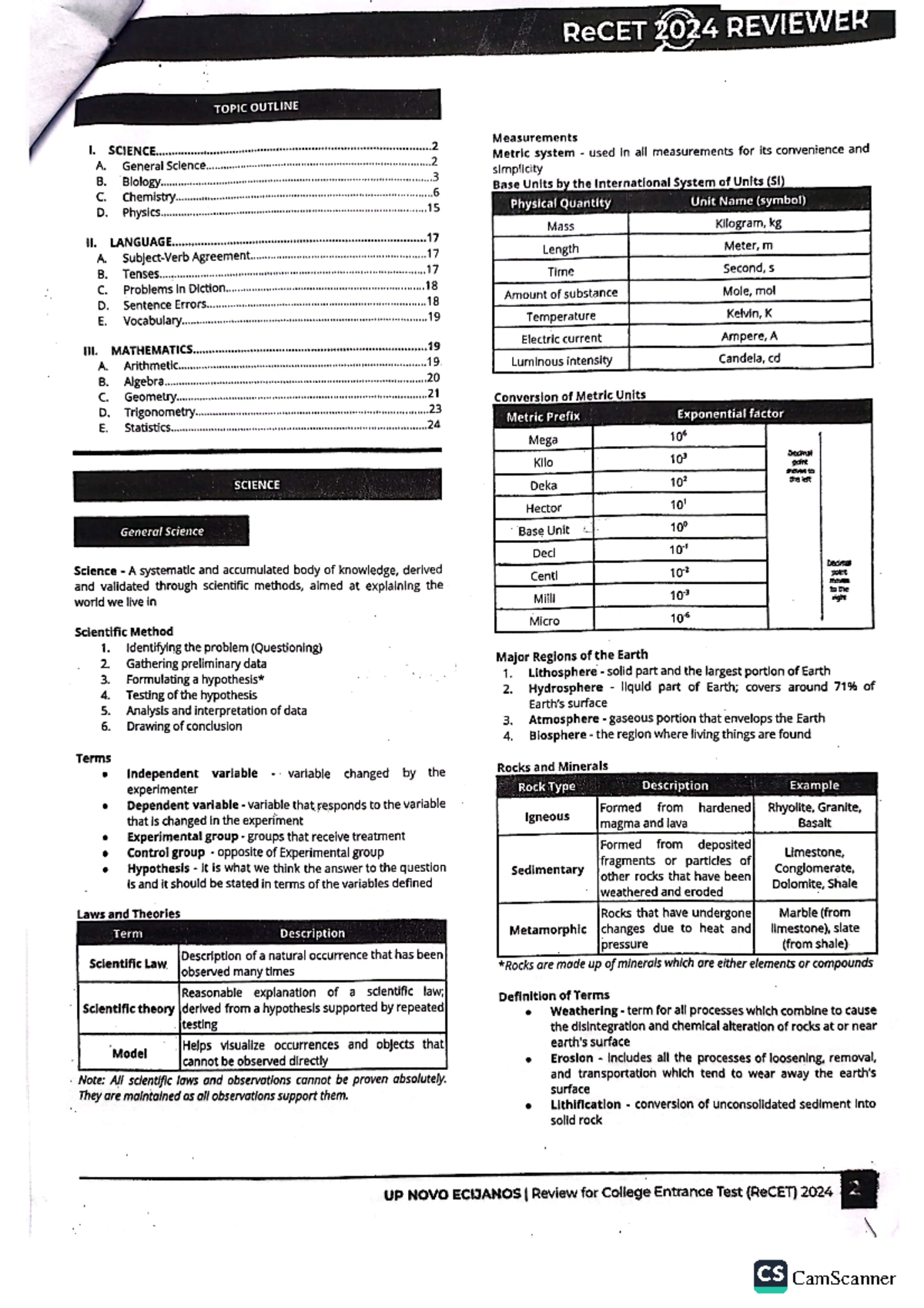 Reviewer - General Biology 1 (gen bio 11) - Studocu