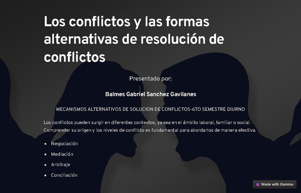 Los-conflictos-y-las-formas-alternativas-de-resolucion-de-conflictos - Los conflictos y las ...