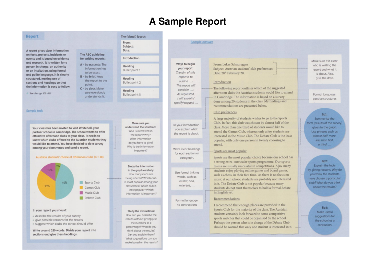 Report - Sample - English language department - A Sample Report - Studocu