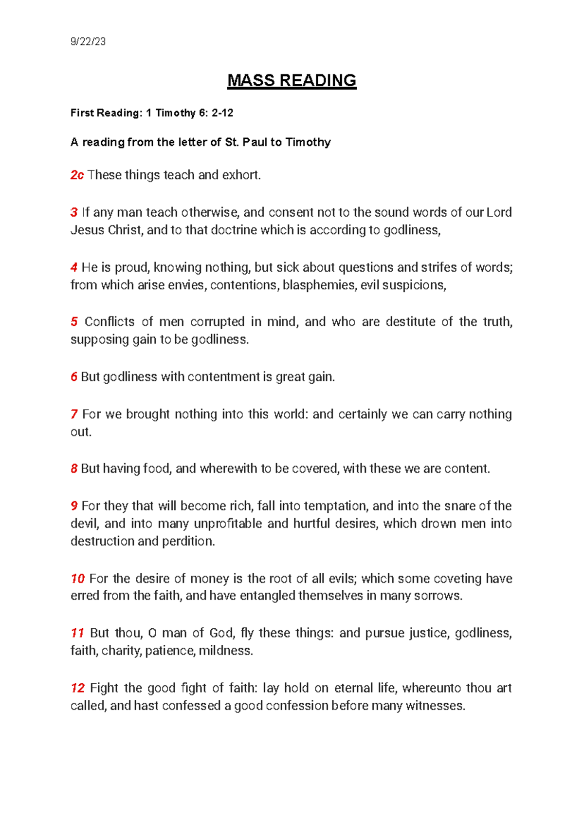 MASS Reading 9 22 23 - WRFGW RG EERG EWRTG WRTG WRG WRG RTW - 9/22 ...