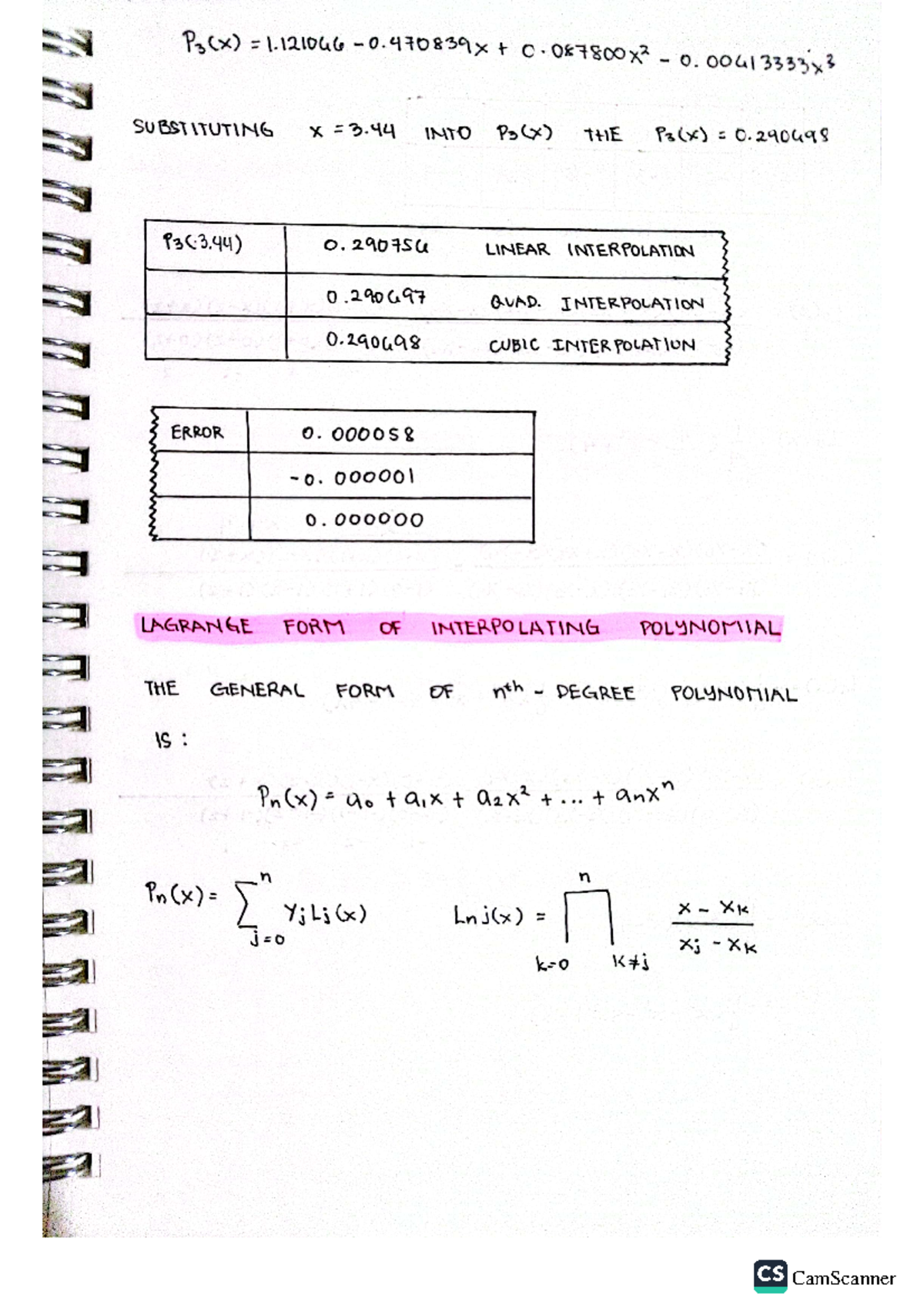 Polynomial Interpolation - Electrical Engineering - Studocu