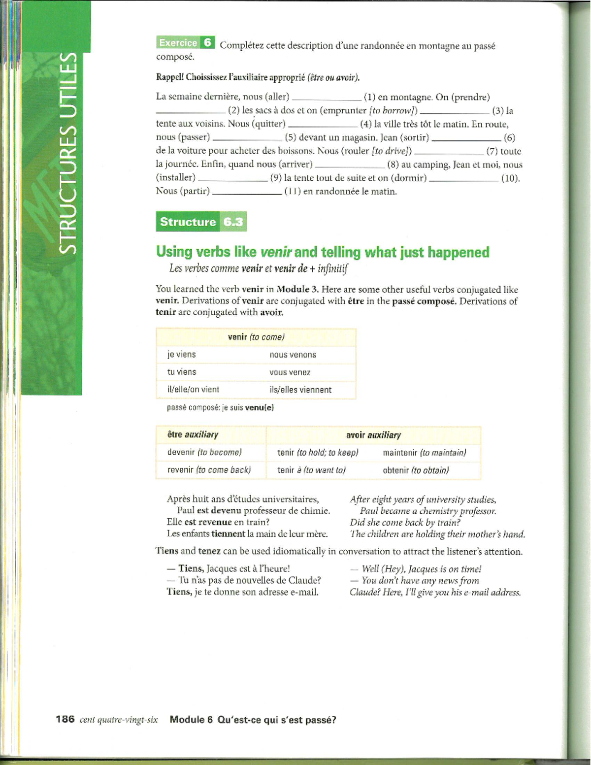 Le+passé+récent+ venir+de +explanation - FRE 1000 - Studocu