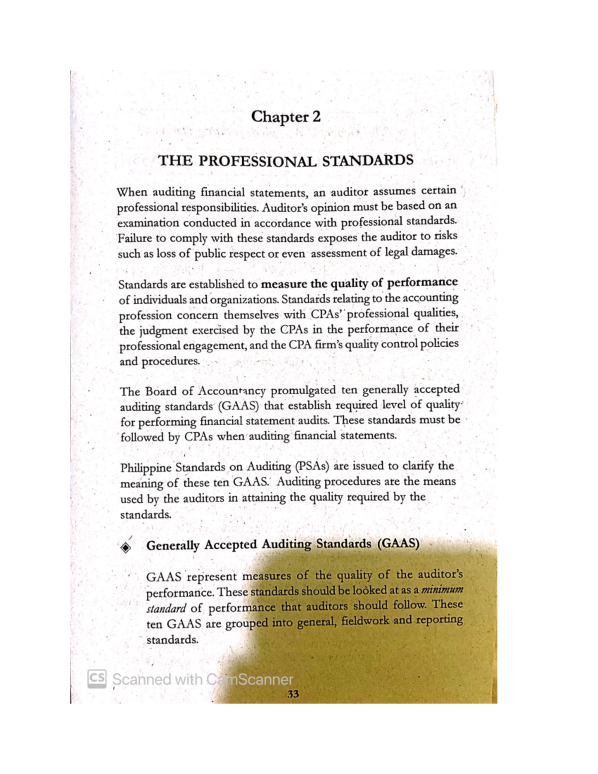 C2 Professional Standard - Bachelor of Science in Accountancy - Studocu