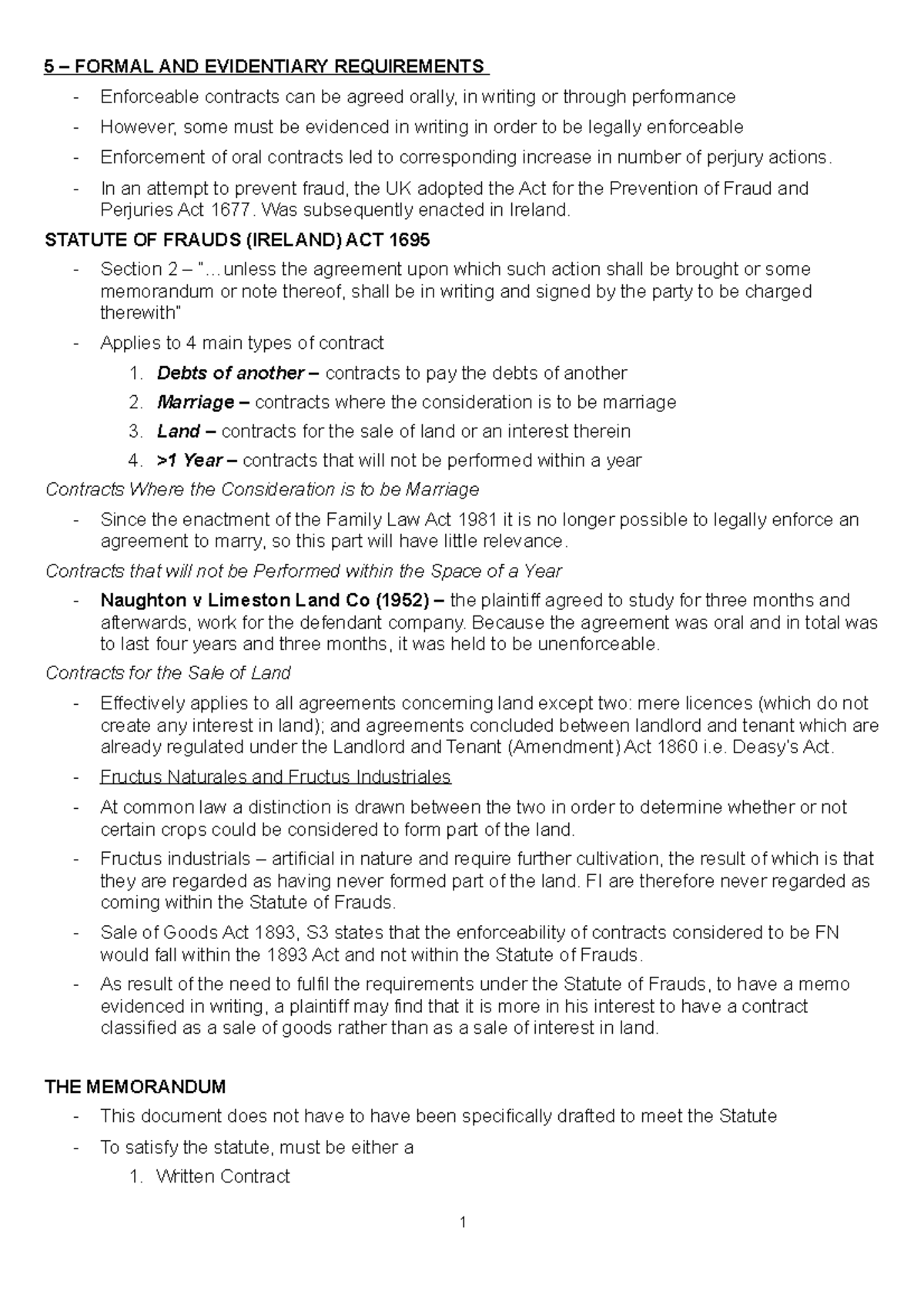 5. Formal and Evidientiary Requirements - 5 – FORMAL AND EVIDENTIARY ...