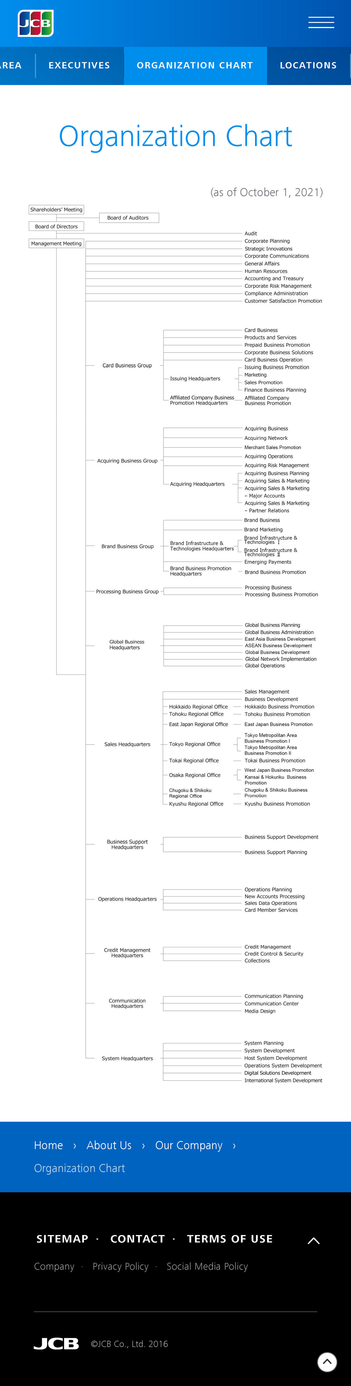 Organization Chart JCB Global Website - HBASHR0261 ...