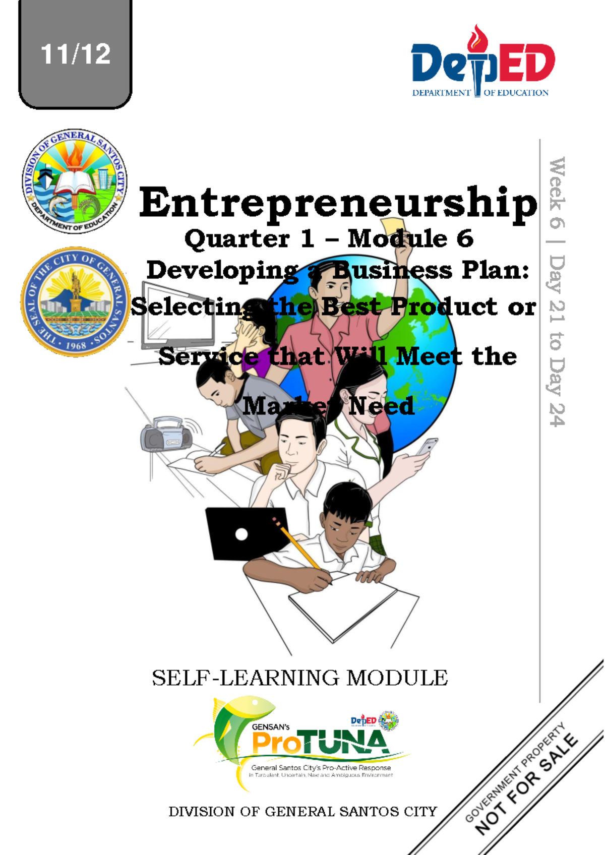 Entrep Module 6 SLM edited - SELF -LEARNING MODULE DIVISION OF GENERAL ...