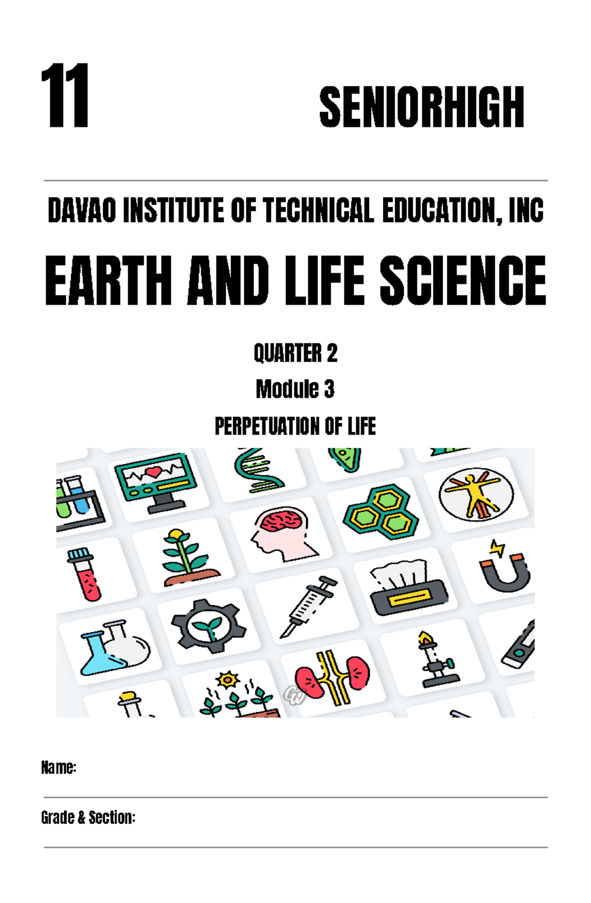Quarter 2 - Module 3 - Earth AND LIFE Science - Bachelor of Science in ...