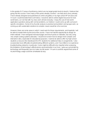 Assessment 3 (difficulty writing) - I agree with your point about how ...