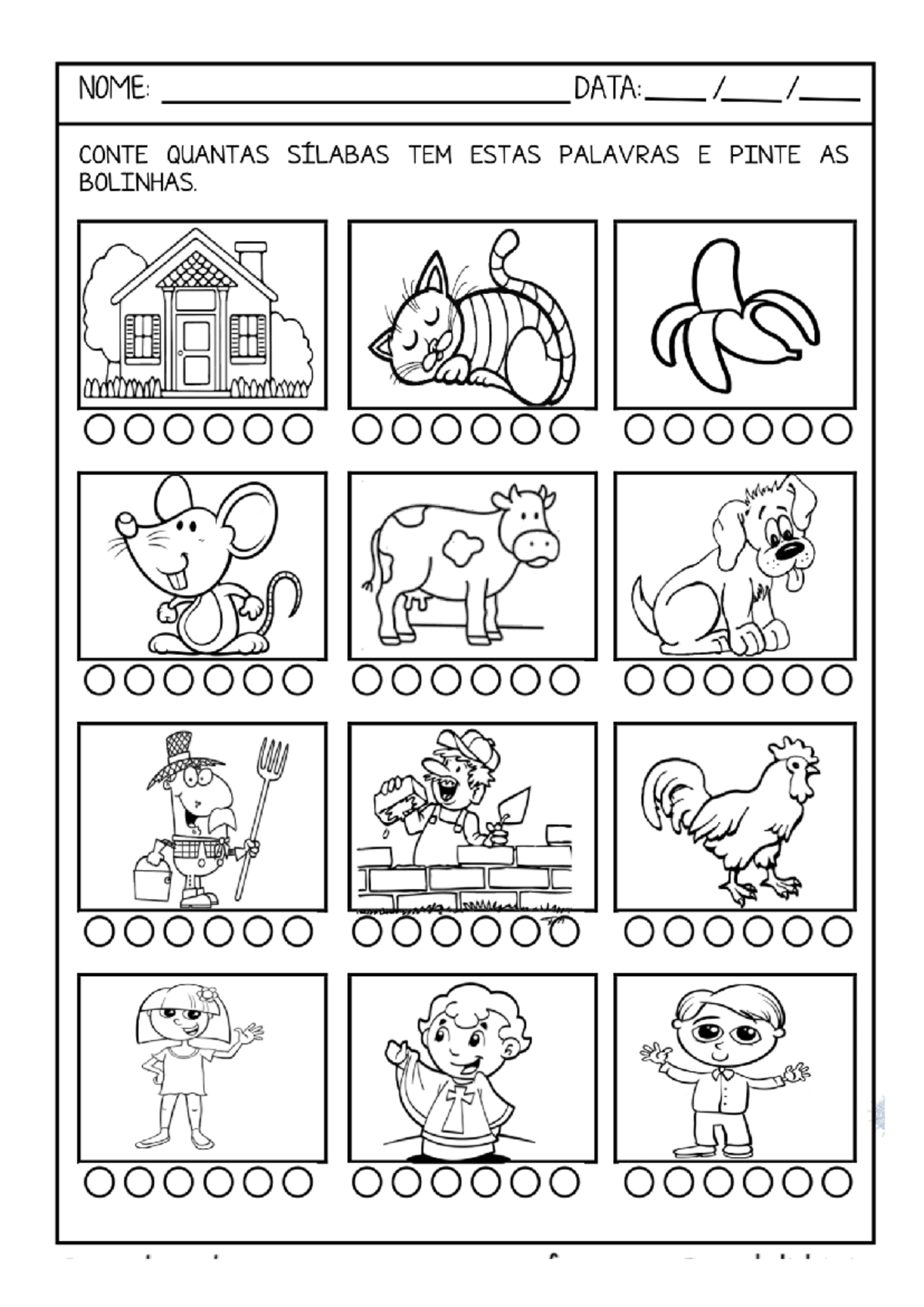 ATIV. Silabico SEM Valor - Educação Básica - Studocu