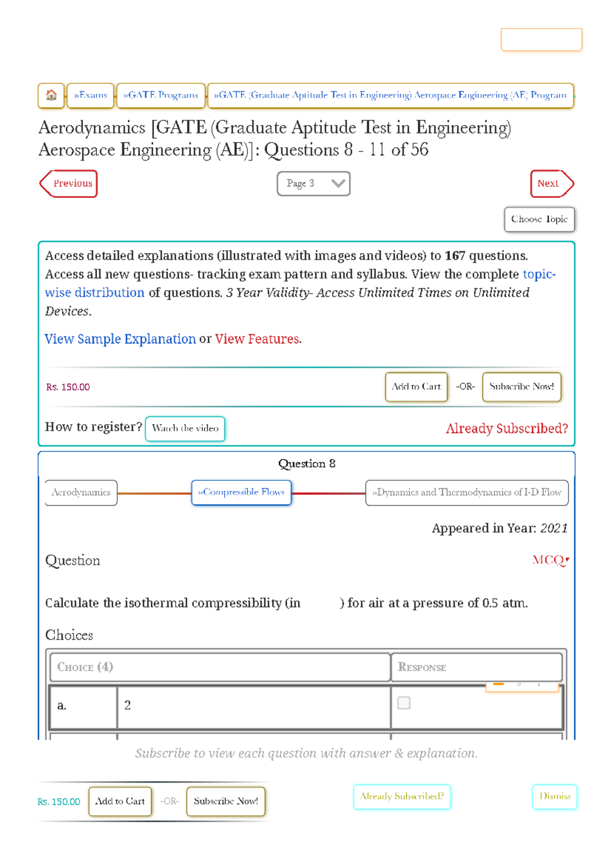 Aerodynamics [GATE (Graduate Aptitude Test in Engineering) Aerospace ...