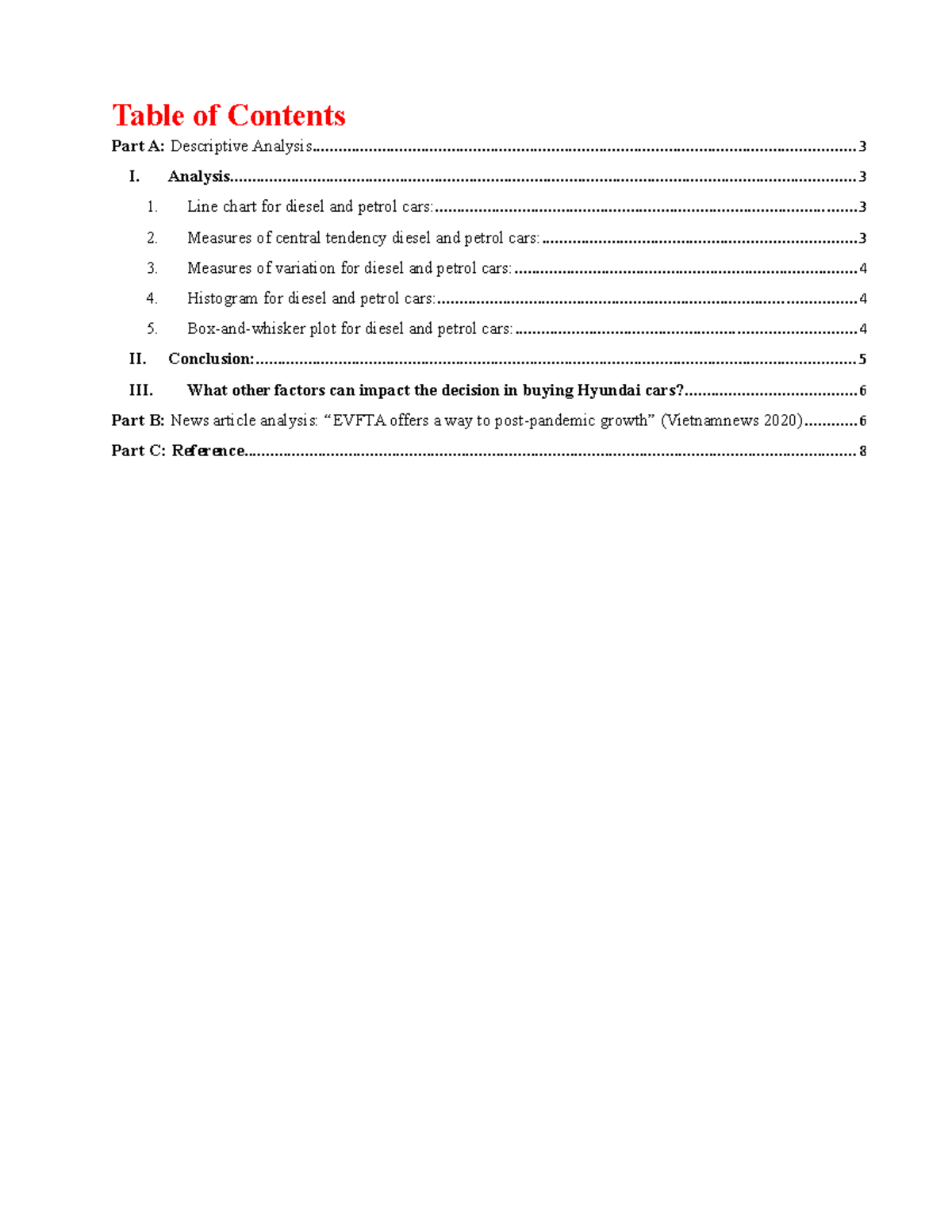 DI - Hi this is a DI assignment for description - Table of Contents ...