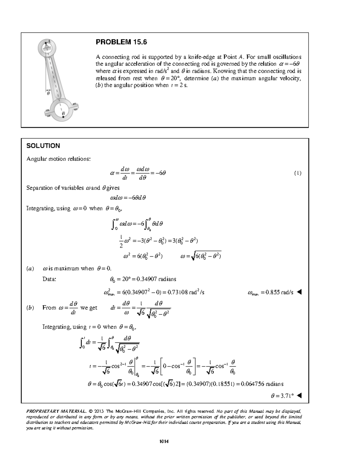 15 - Example - PROPRIETARY MATERIAL. © 2013 The McGraw-Hill Companies ...