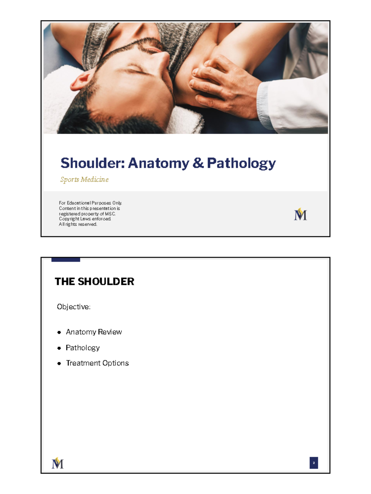 1+-+Shoulder +Anatomy+ +Pathology - 1 For Educational Purposes Only ...