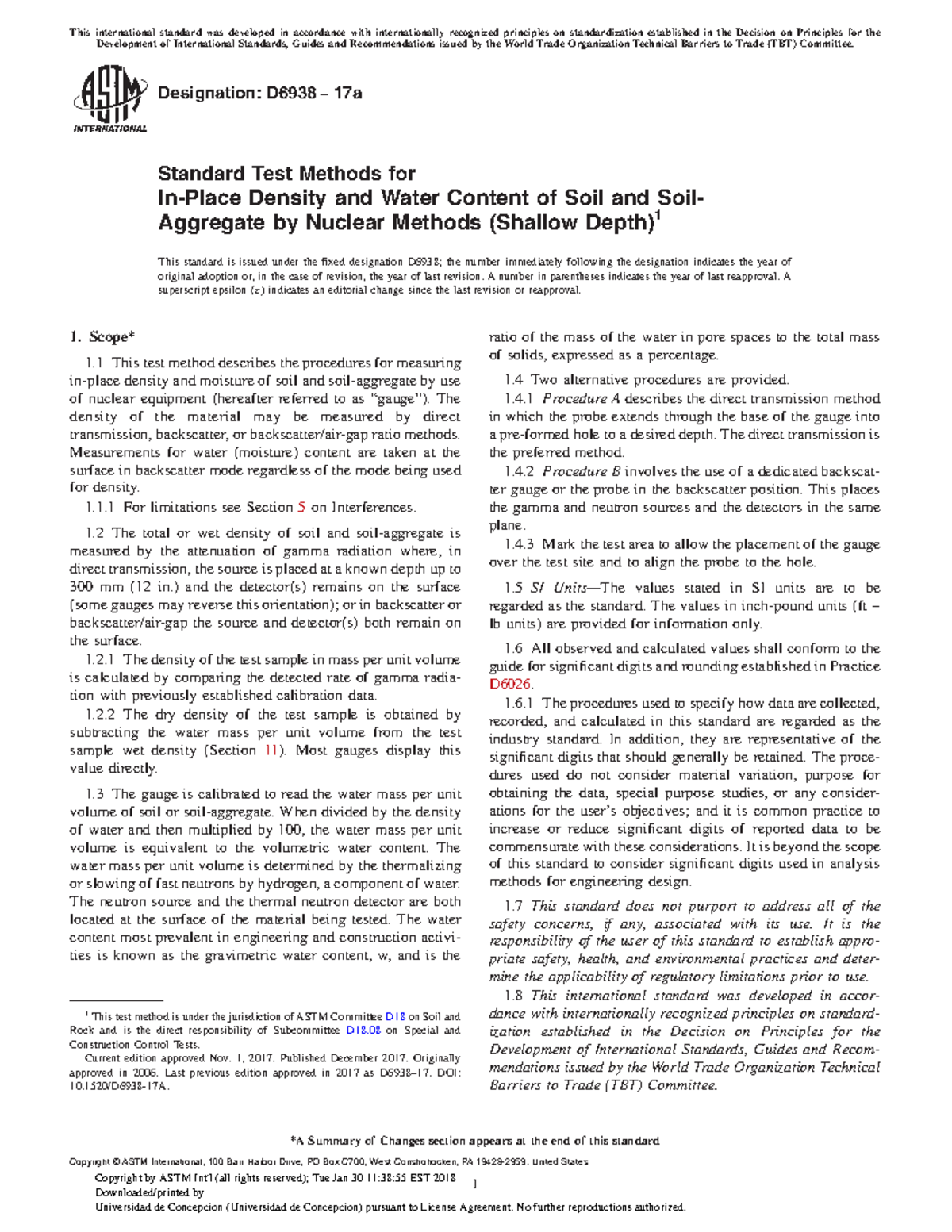ASTM D6938-17 - Designation: D6938 − 17a Standard Test Methods for In ...