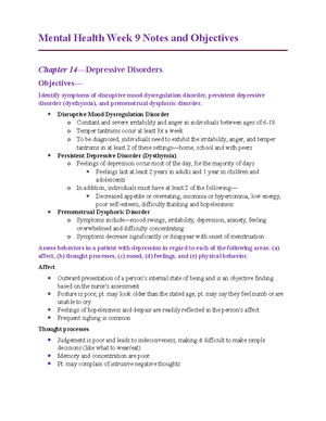 Mental 1 - Chapter 1: Basic Mental. Health Mental Status Examination ...