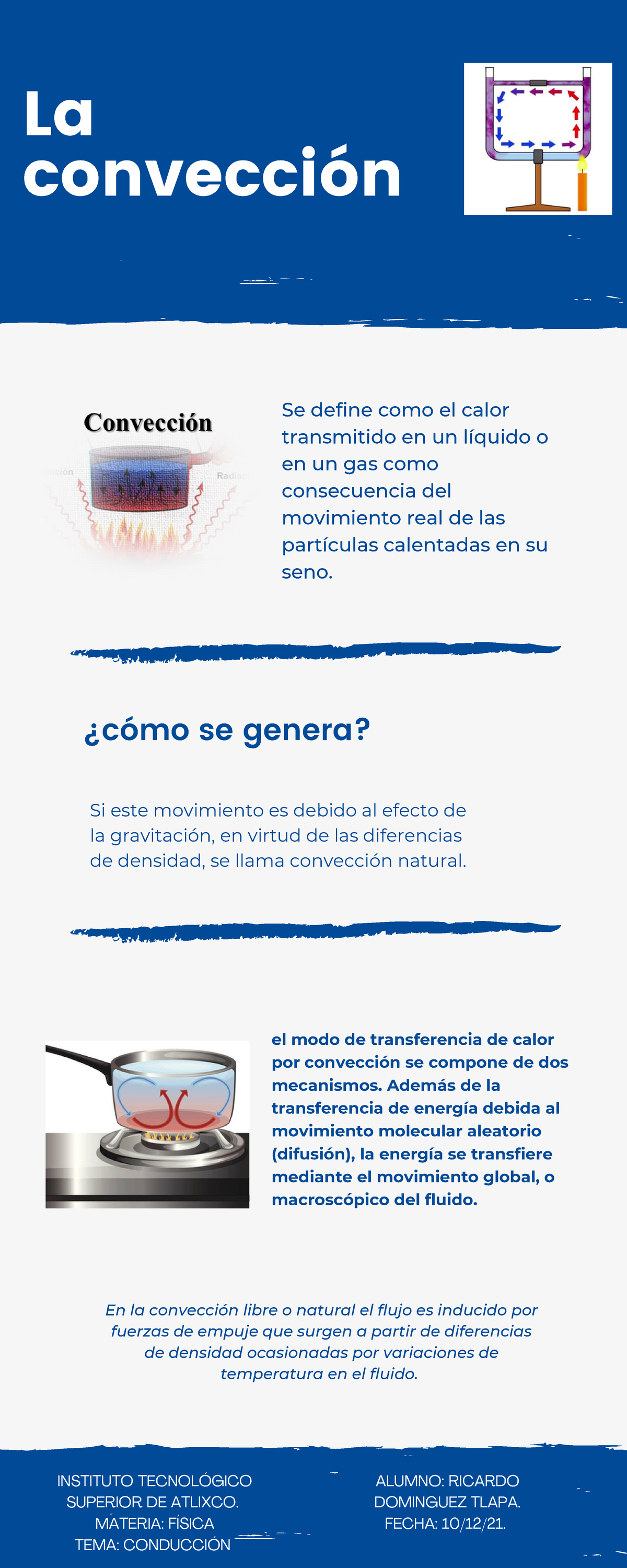 Fisica infografia sobre - La convección Se define como el calor ...
