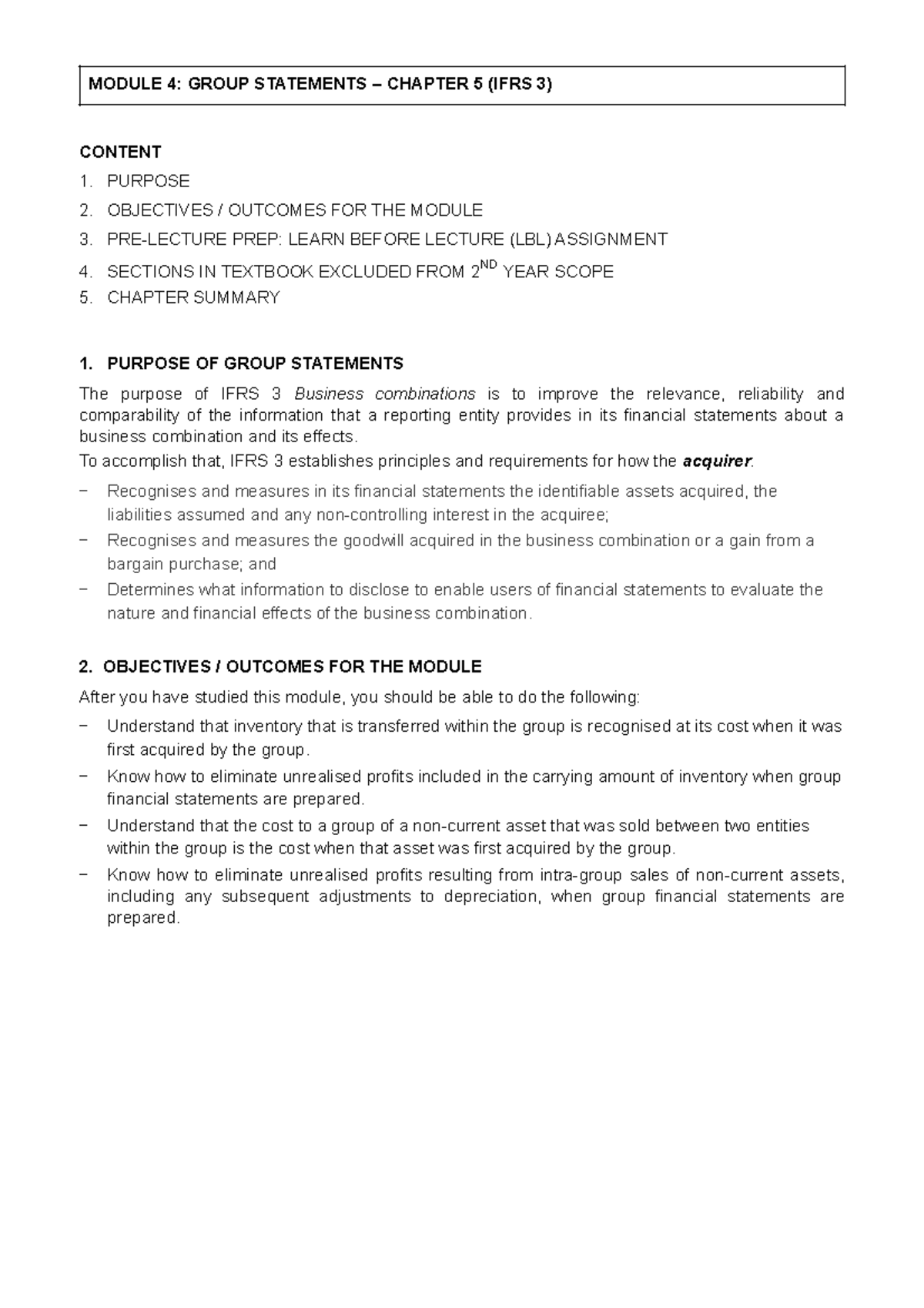 Module 4 Group Statements - Chapter 5 (CN) - MODULE 4: GROUP STATEMENTS ...